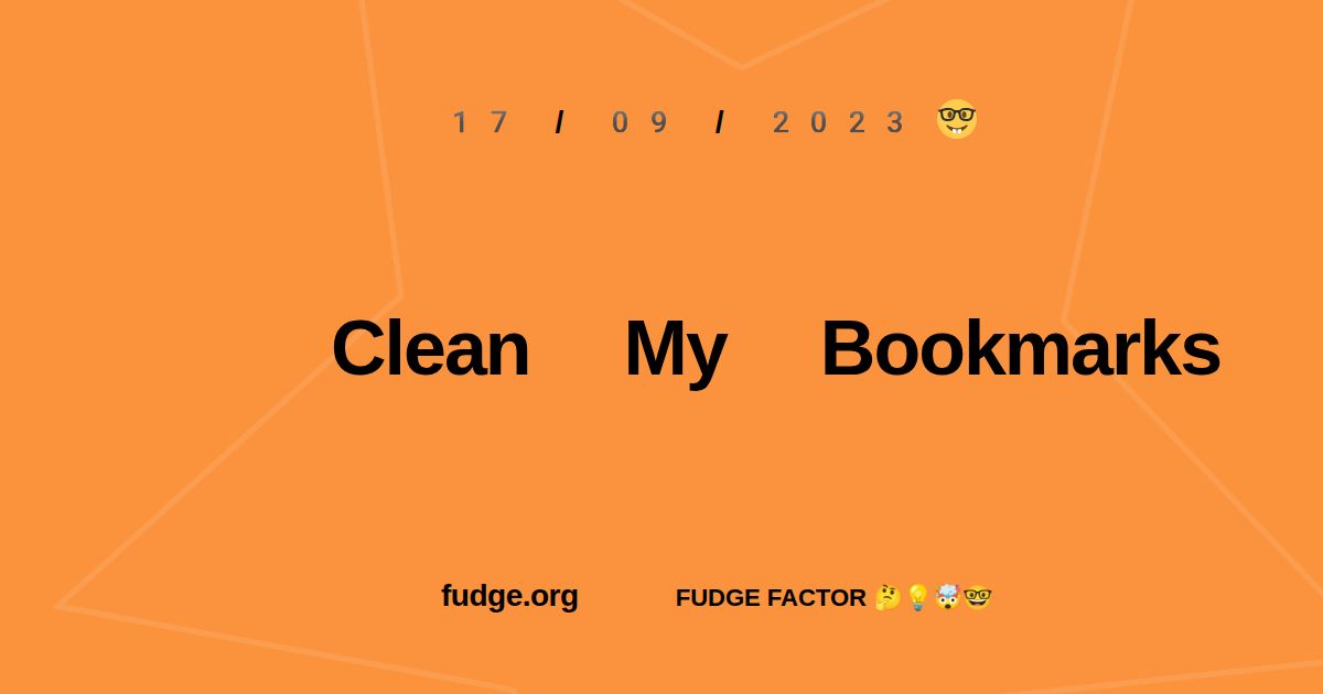 Clean My Bookmarks
