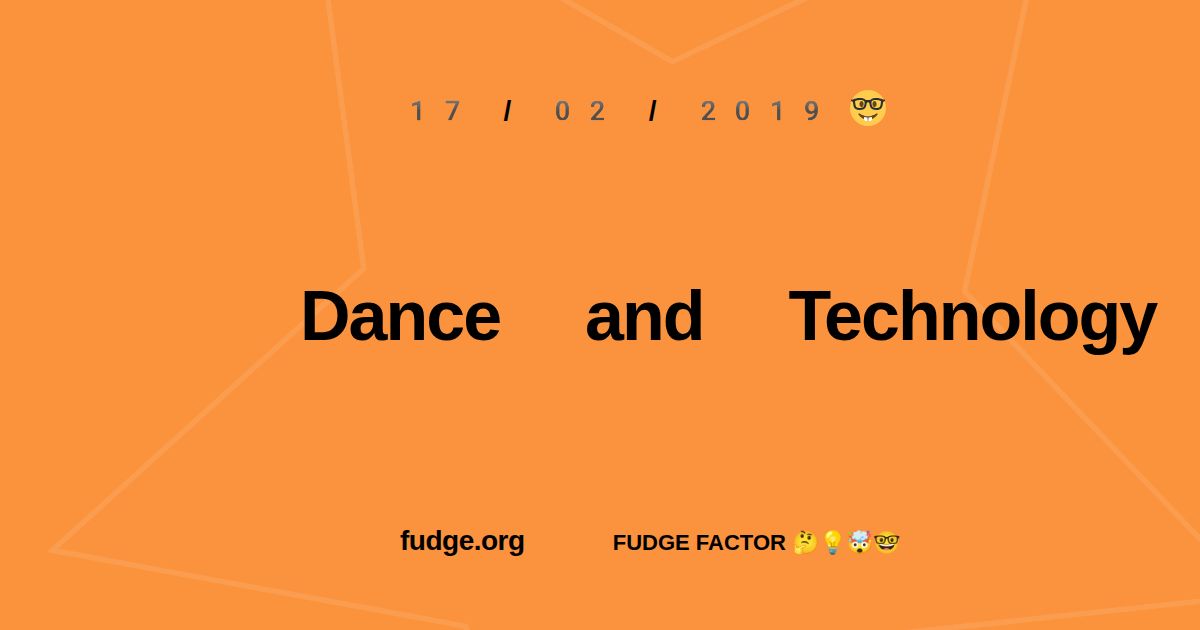 Dance and Technology (2019) by Jay Cuthrell