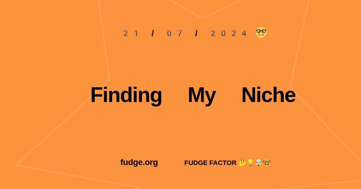 Finding My Niche (2024) by Jay Cuthrell