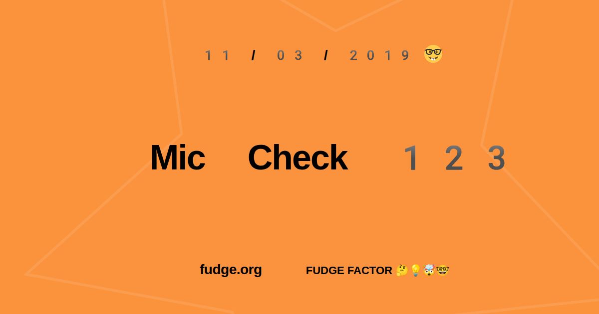 Mic Check 123 (2019) by Jay Cuthrell