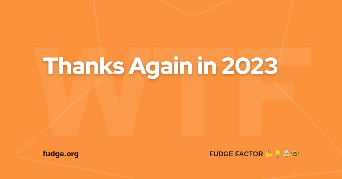 Thanks Again in 2023 (2023) by Jay Cuthrell